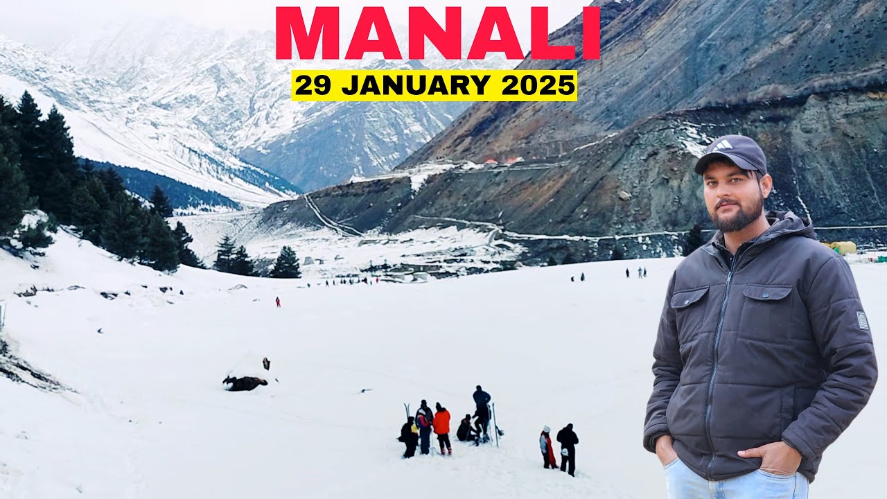 Manali Latest Video || yangla snowPoint atal tunnel 29 January 2025 ...