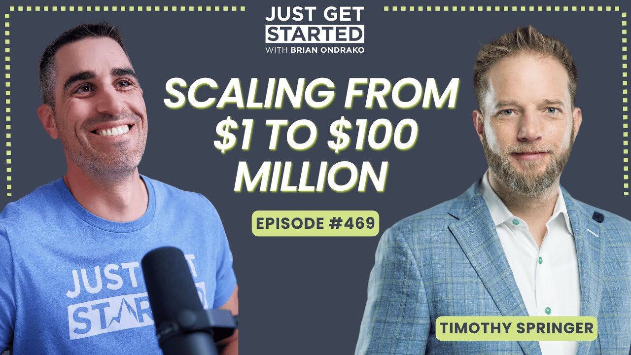 Timothy Springer: How To Scale A Start-up from 0 to $100 million - YouTube