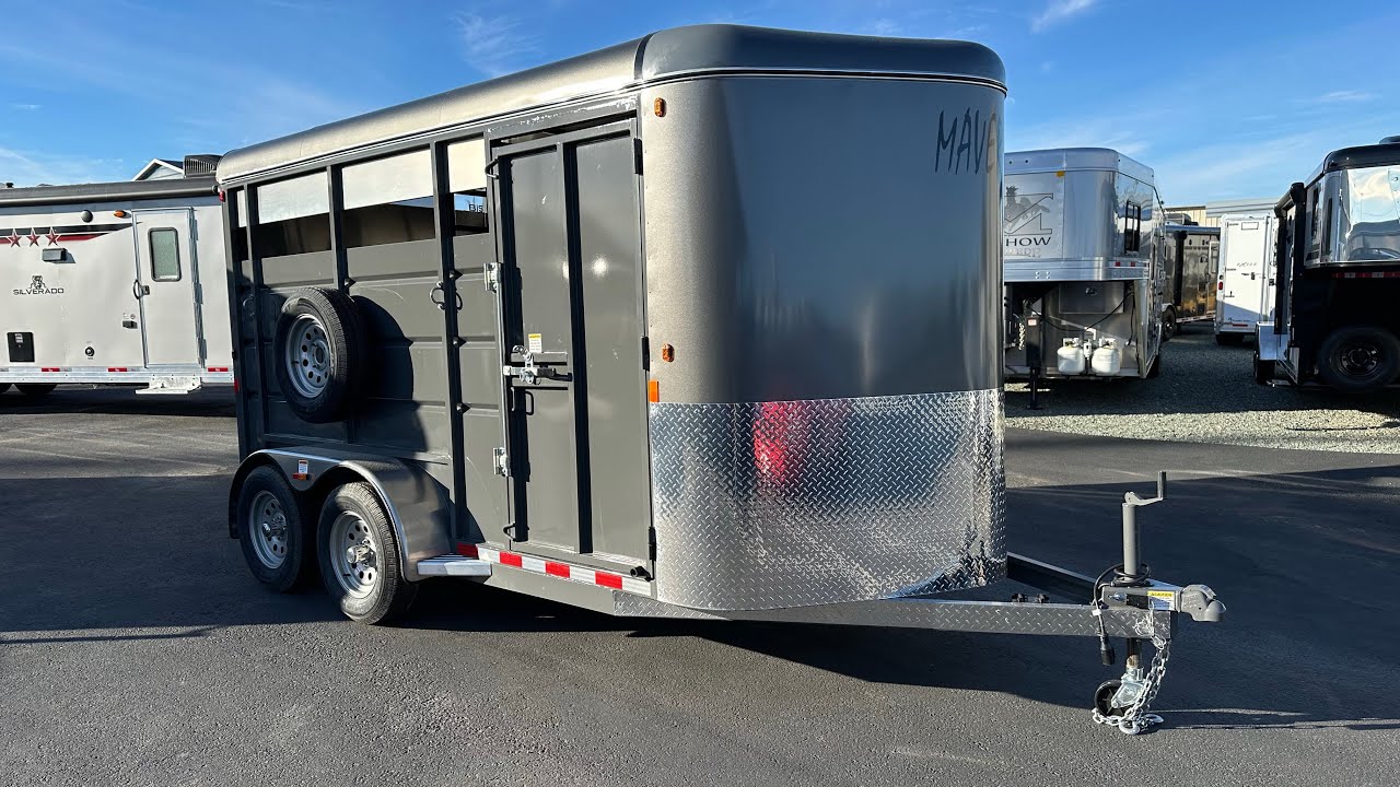2024 Maverick 14’ Stock Trailer Bumper Pull - YouTube