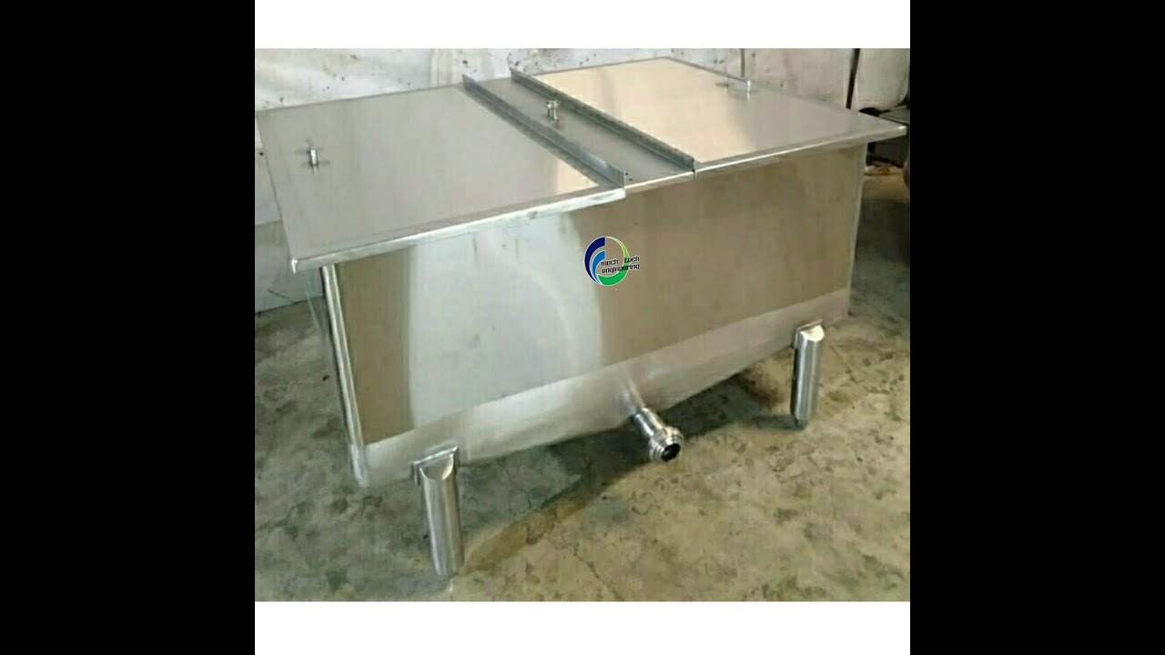 Stainless Steel Dump Tank - YouTube