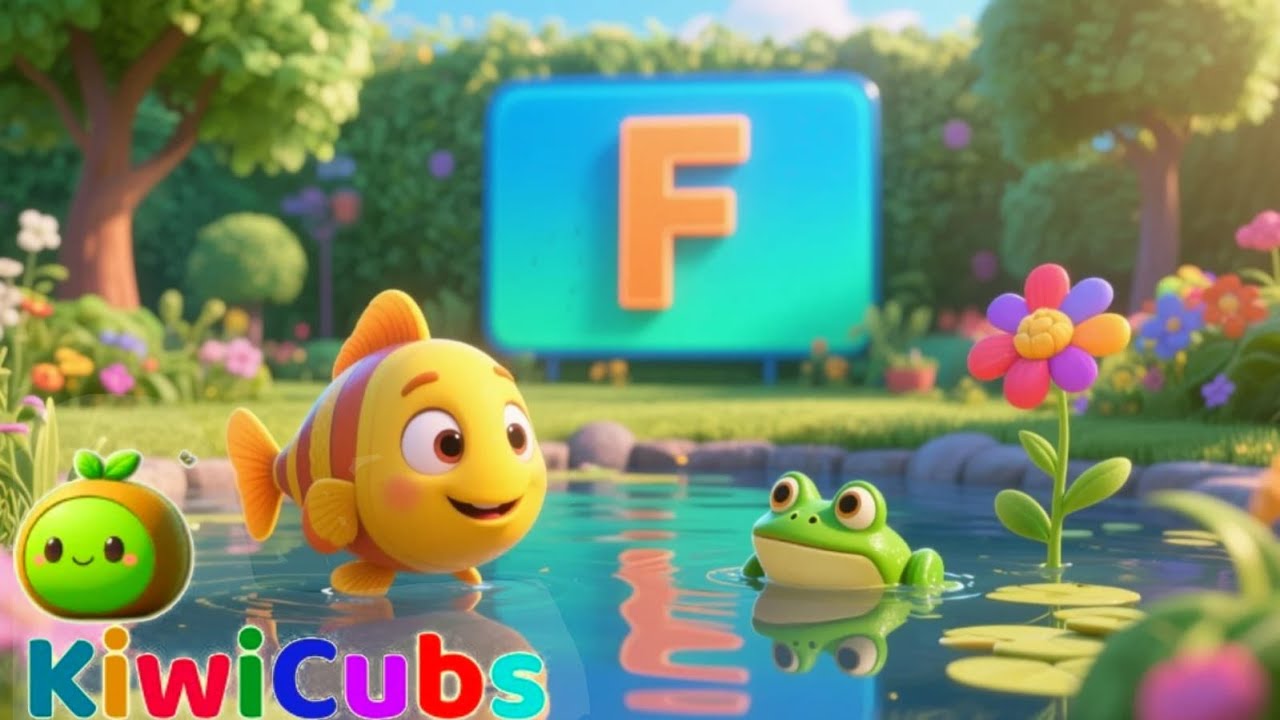 ABC Fun with Letter F | ‪⁨@KiwiCubs Nursery Rhymes | Kids Songs - YouTube
