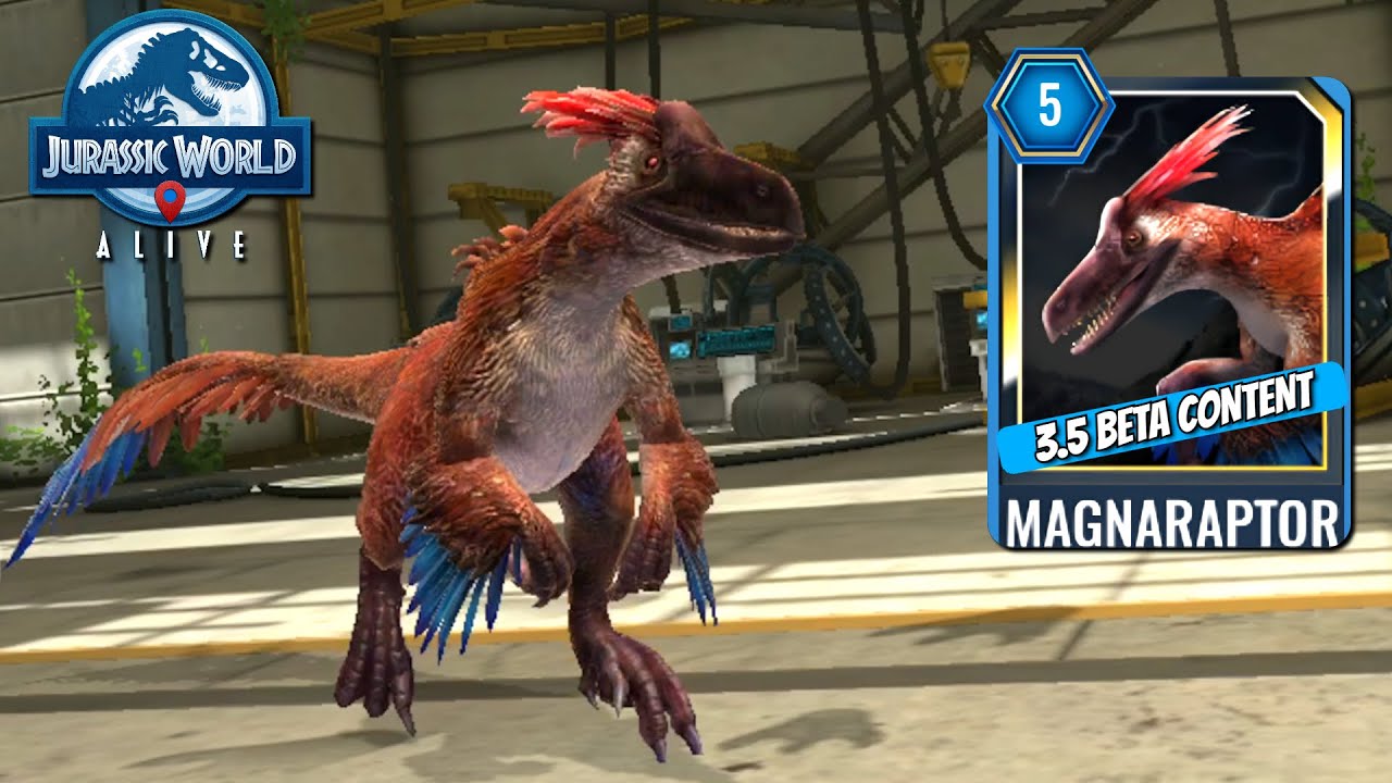 MAGNARAPTOR Level 30 ET5- Apex FIRST LOOK! Jurassic World Alive beta ...