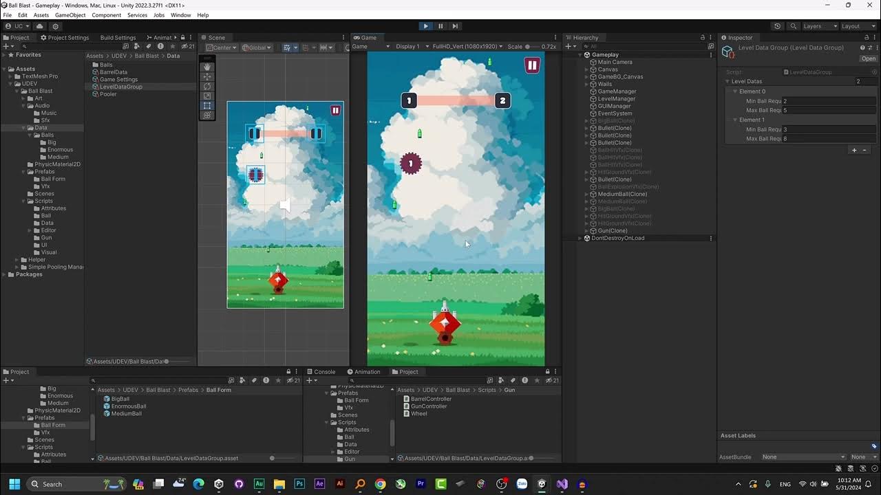 Ball Blast Game Tutorial Demo - YouTube