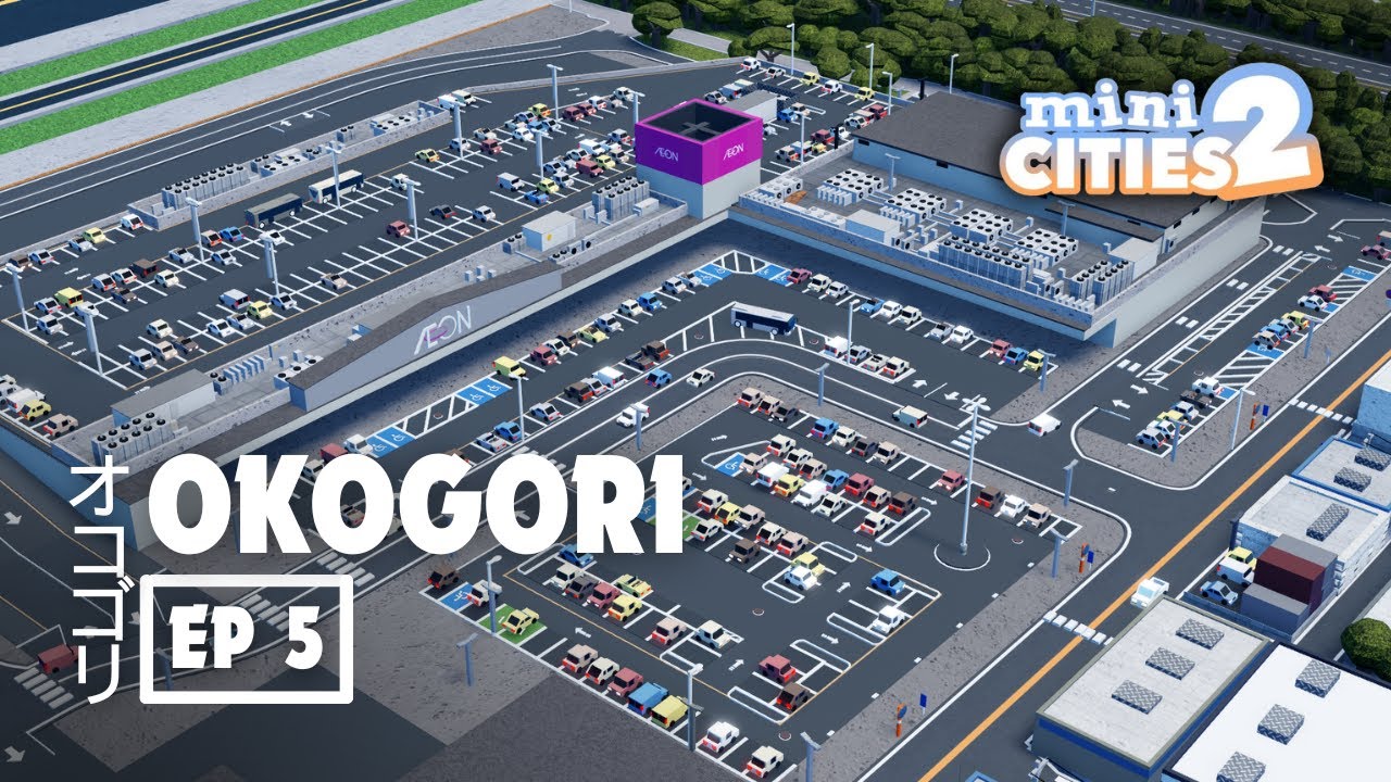 AEON & Parking lots | EP 5 | Mini Cities 2 Japanese Theme Series by ...
