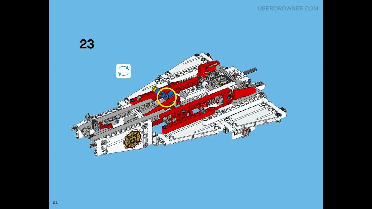 BUILDING INSTRUCTIONS FOR LEGO TECHNIC FIRE PLANE 42040 MODEL B - YouTube