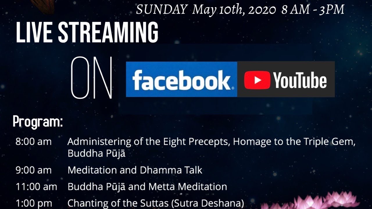 Wesak Poya Day Sil Program- May 10th, 2020 @ NJBV - YouTube