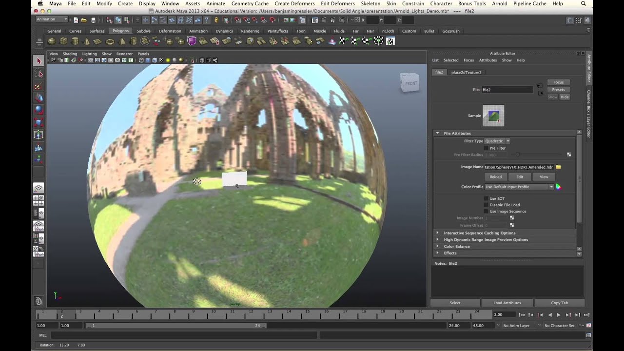 Arnold for Maya Tutorial - Image Based Lighting - HD - YouTube
