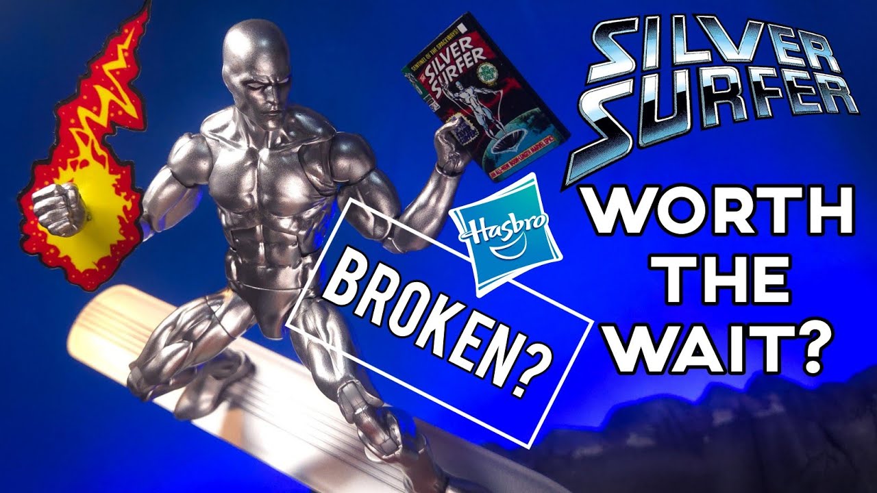 Marvel Legends Silver Surfer Mini Comic Wave 2 Review | Pinless Upgrade ...
