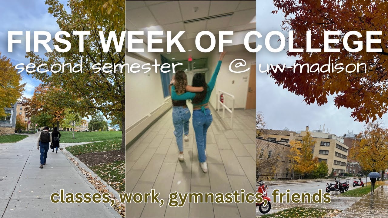 FIRST WEEK OF COLLEGE AT UW MADISON | second semester freshman - YouTube