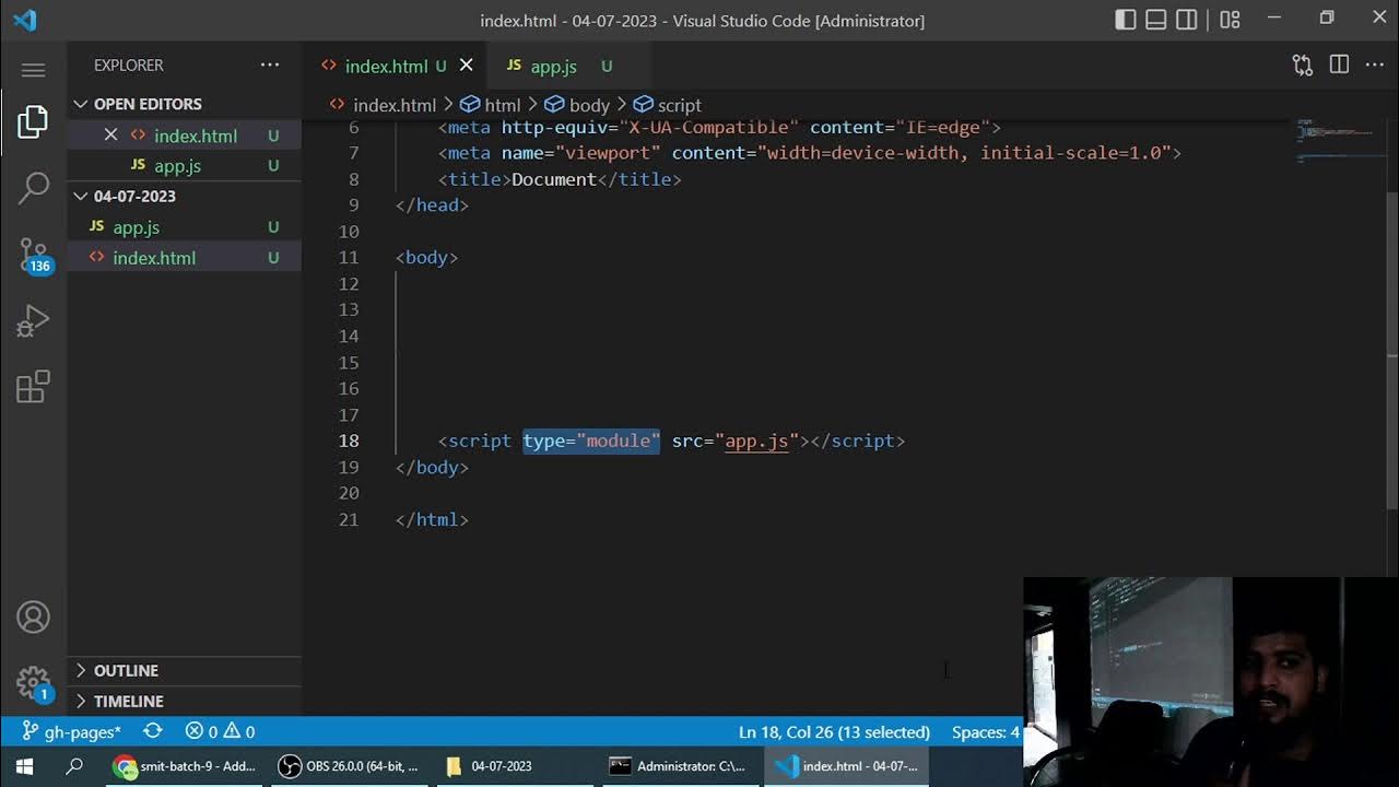 SMIT - Batch 9 | JavaScript Class 30 | Part 1 - YouTube