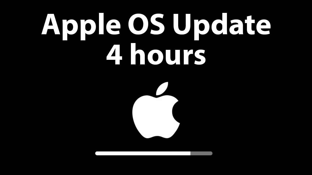 Apple OS Update Screen 4 hours REAL PROGRESS BAR in 4K UHD ! - YouTube