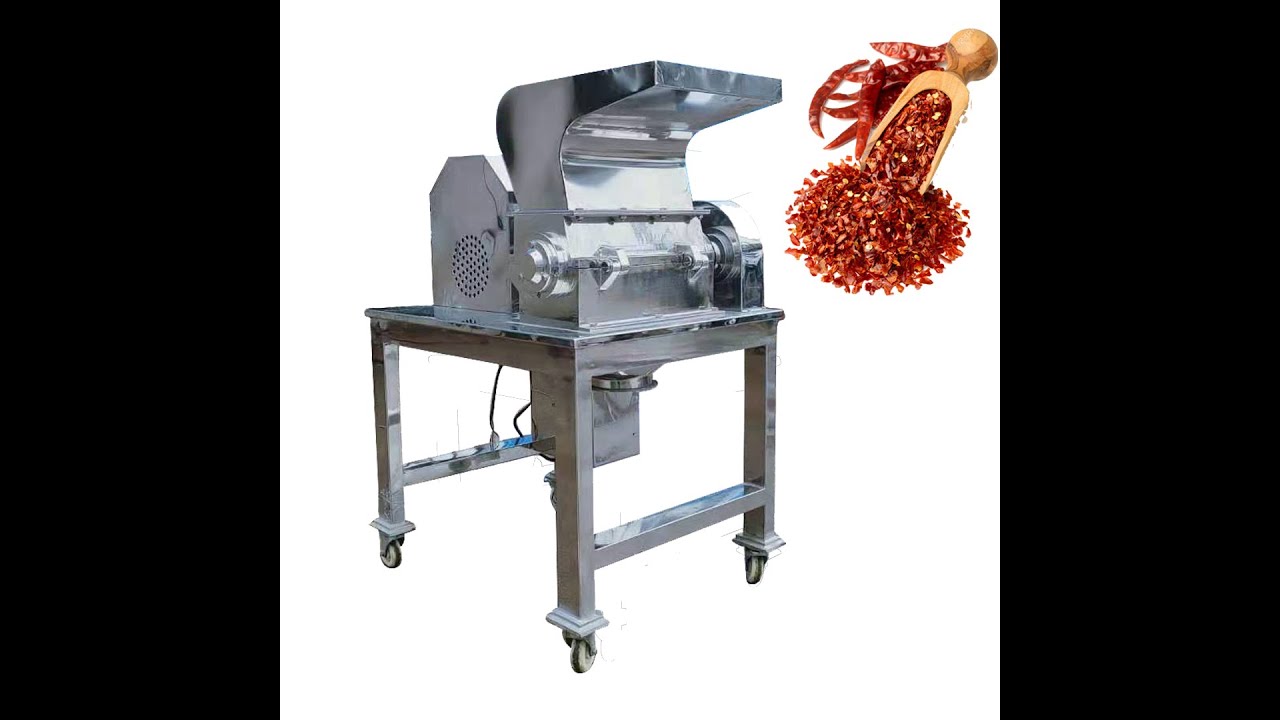 chili flake crusher red pepper flake making machine coarse crushing ...