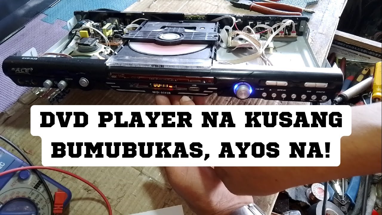 ACE DVD PLAYER KUSANG BUBUKAS & NOT PLAYING FIX DONE || VLOG #125 - YouTube