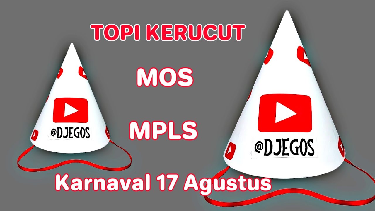 Topi Kerucut dari Kertas Karton yang Menarik dan Mudah untuk MOS/MPLS ...
