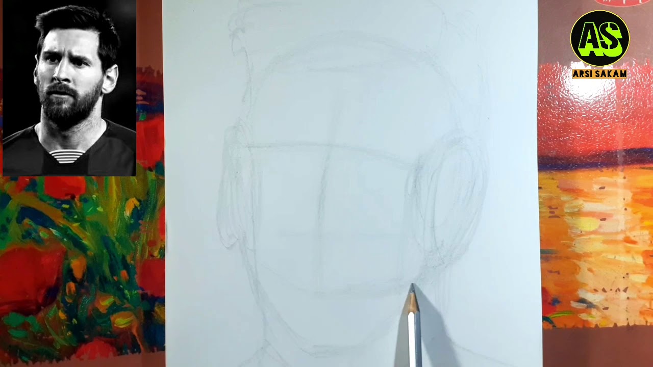 Drawing outline..with Andrew Loomis method 2020 - YouTube
