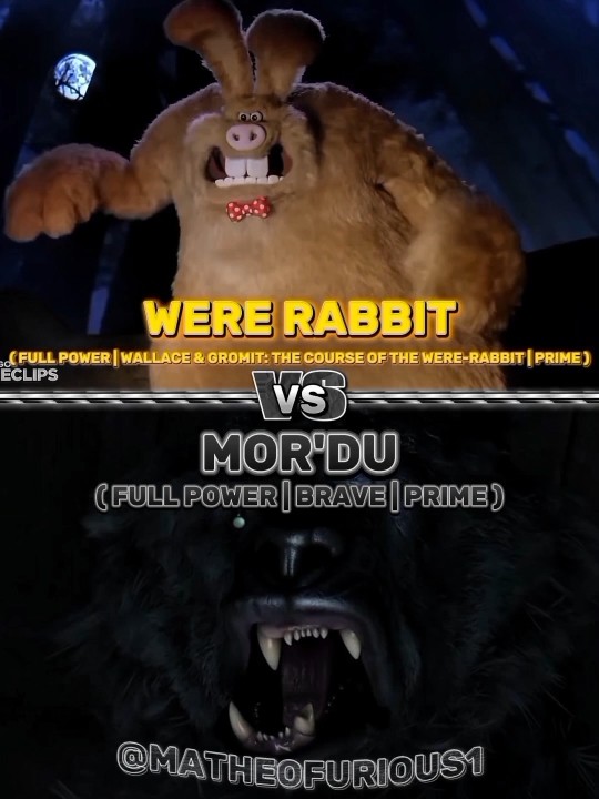 Were Rabbit VS Mor'du #VS #battle #1v1 #brave #wallaceandgromit - YouTube