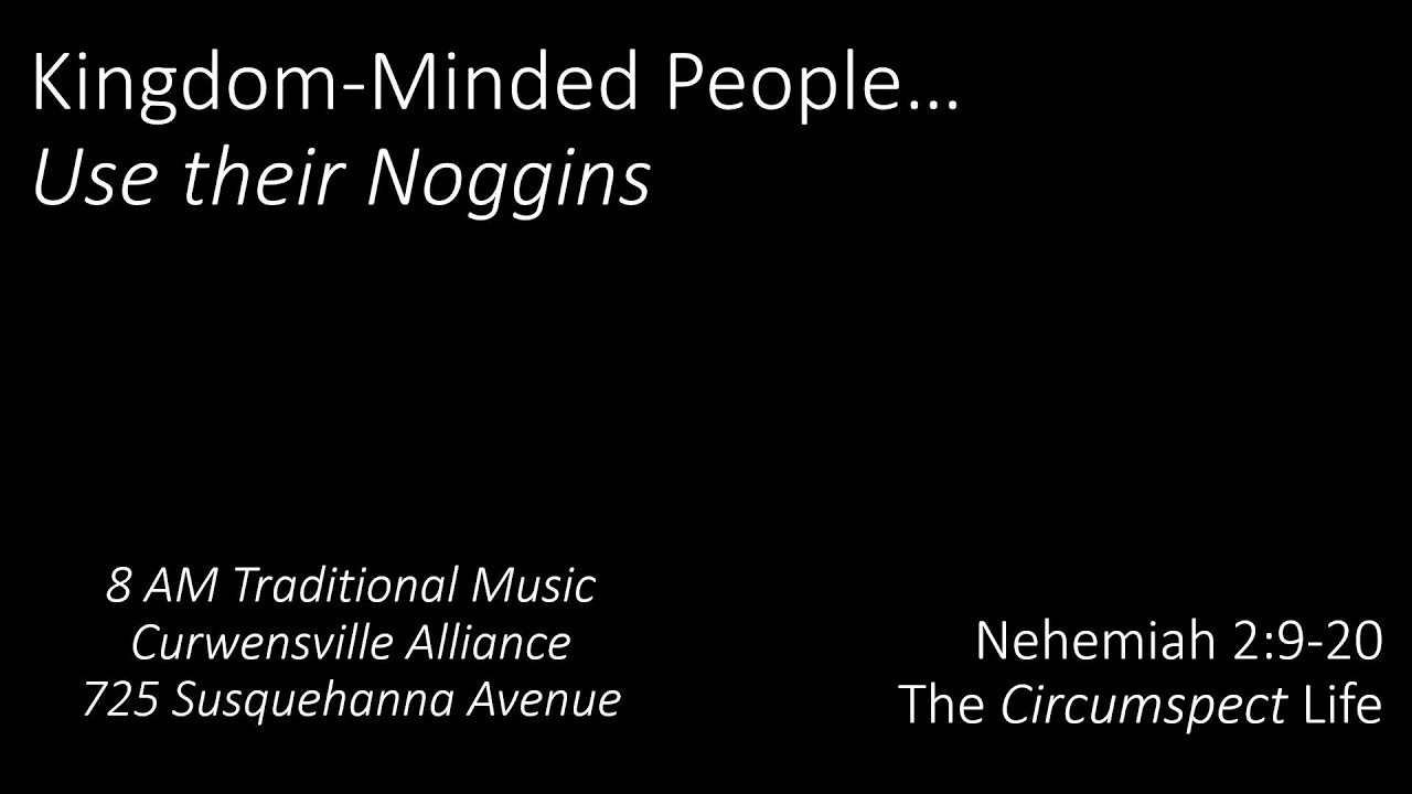 Nehemiah: Use Your Noggin - YouTube