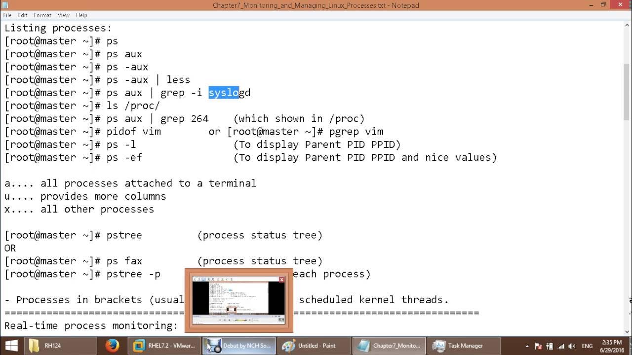 9 Chapter7 Monitoring And Managing Linux Processes Youtube