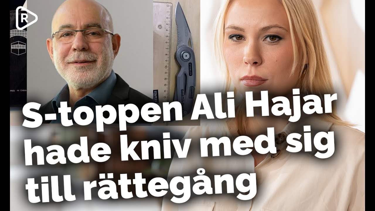 S-toppen Ali Hajar hade kniv med sig till rättegång - YouTube