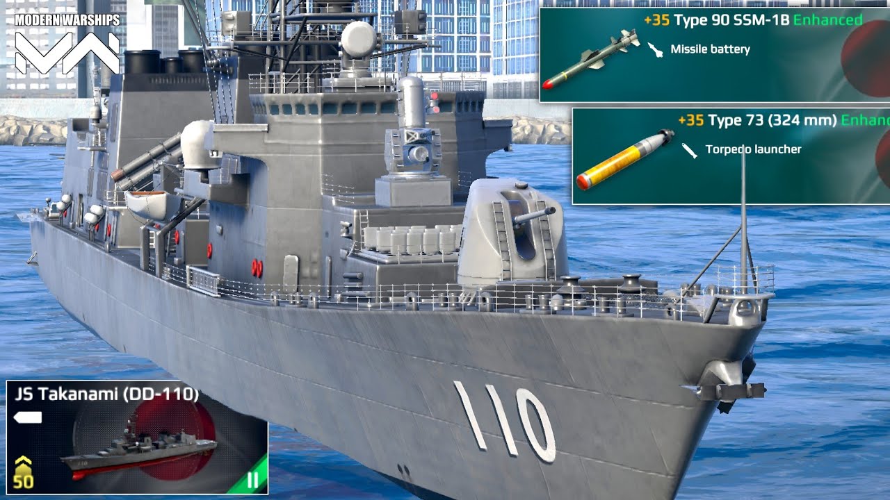JS Takanami New T2 Ship With New Tier 2 Equipment Gameplay - Modern ...