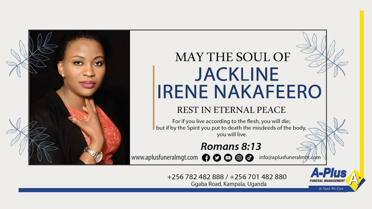 Burial of the Late Jackline Irene Nakafeero - YouTube