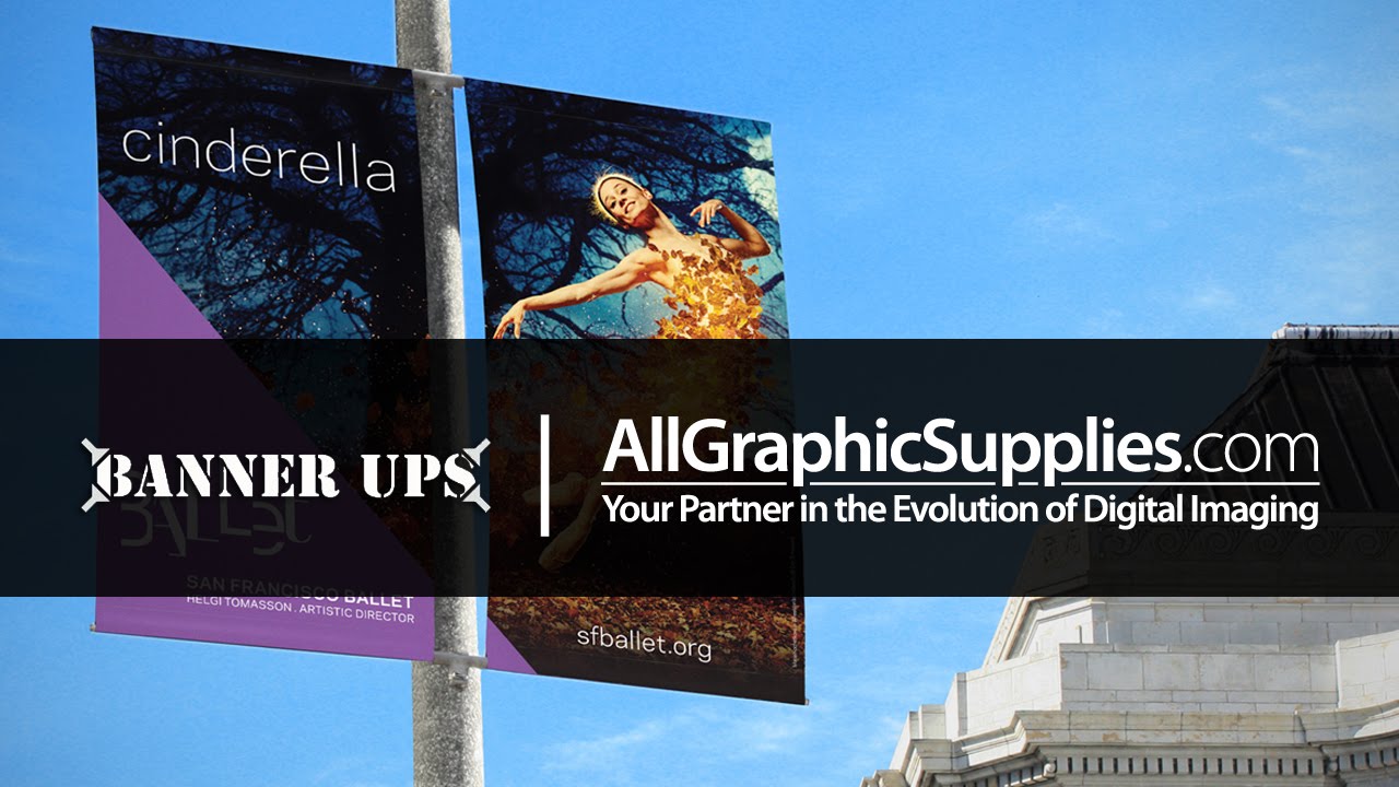 Making Double Sided Banners with MegaTape - All Graphic Supplies - YouTube