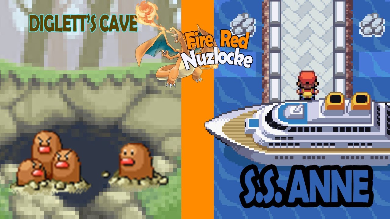S.S. ANNE, Diglett's Cave, Was TOO EASY!! Pokemon Fire Red Nuzlocke Ep5 ...
