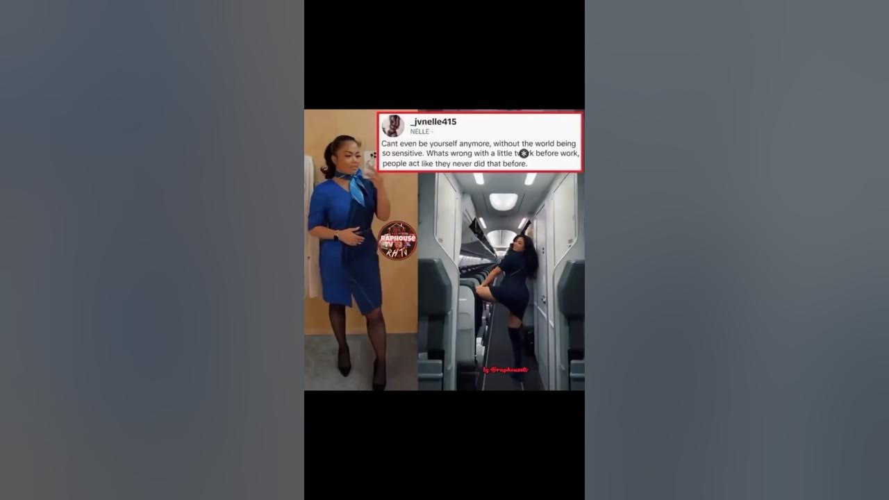 Flight attendant gets fired for posting a twerking video on TikTok while on the job 😳 #flight # ...