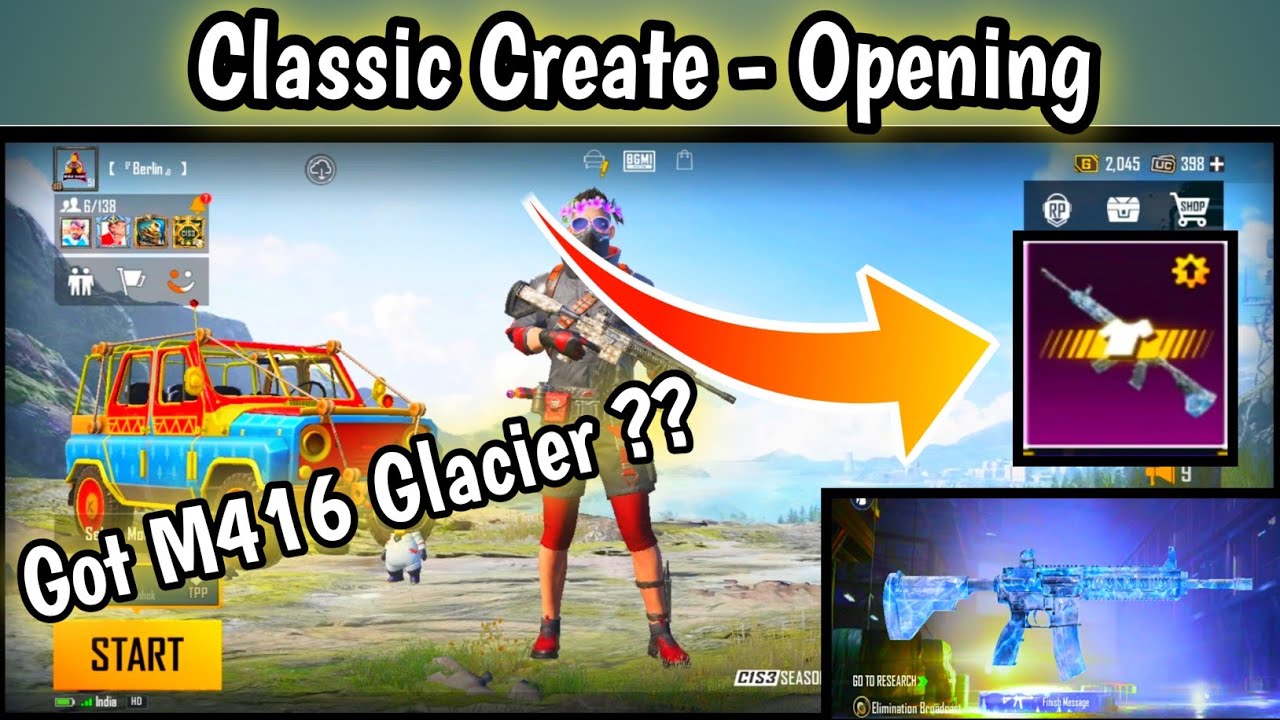 Classic Create Opning | BGMI | PUBG MOBILE classic Create Opning ...