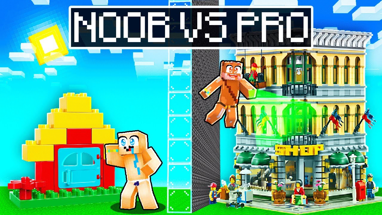 CASA DIN LEGO DE NOOB VS PRO in Minecraft ! *cu Dariusel2012* - YouTube