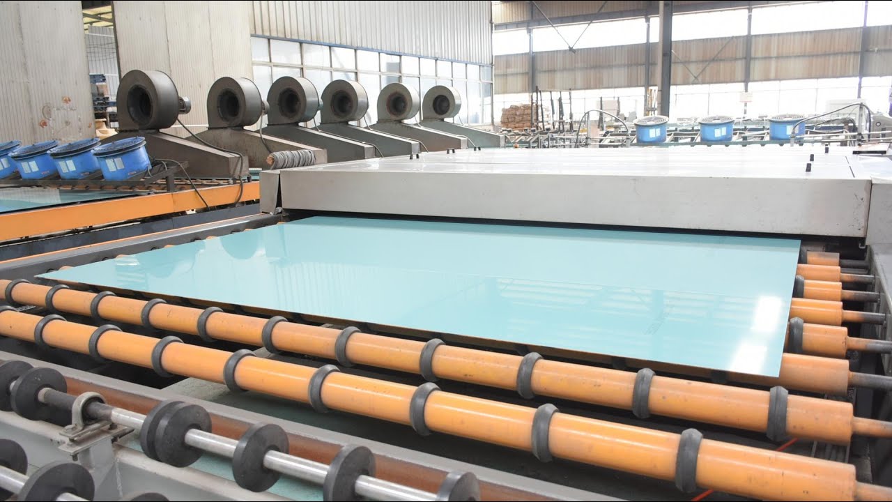 Silver Mirror Production at MIGO GLASS, silver mirror and back-painted ...