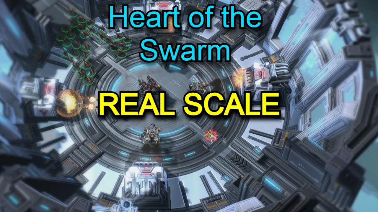Unleashing REAL SCALE Units in StarCraft II: Heart of the Swarm! - YouTube
