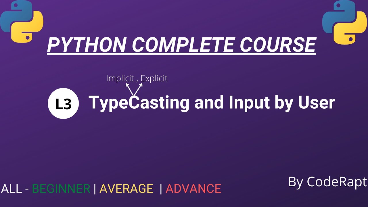 L3 Type Casting And Input Function In Python Python Complete 2472