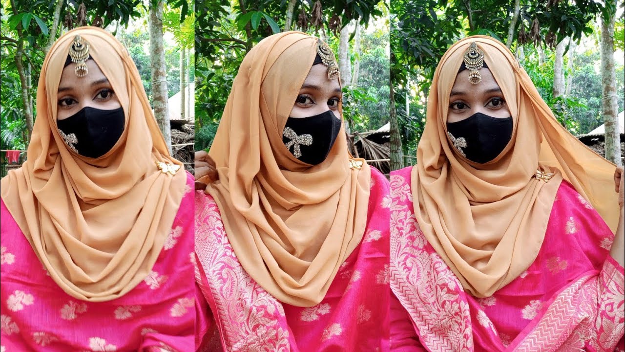Hijab tutorial for wedding guest || Hijab tutorial || Hijabi's Freedom ...