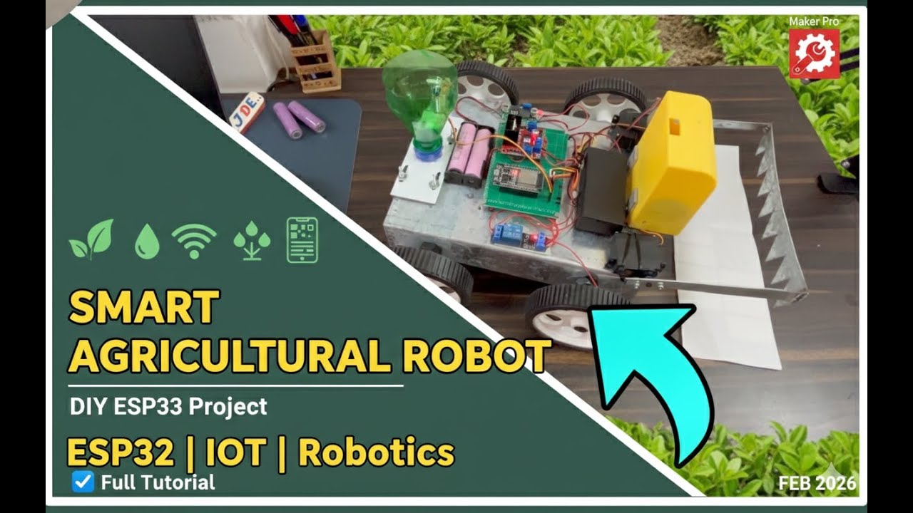 DIY Smart Agricultural Robot using ESP32 | IoT Based Precision Farming ...