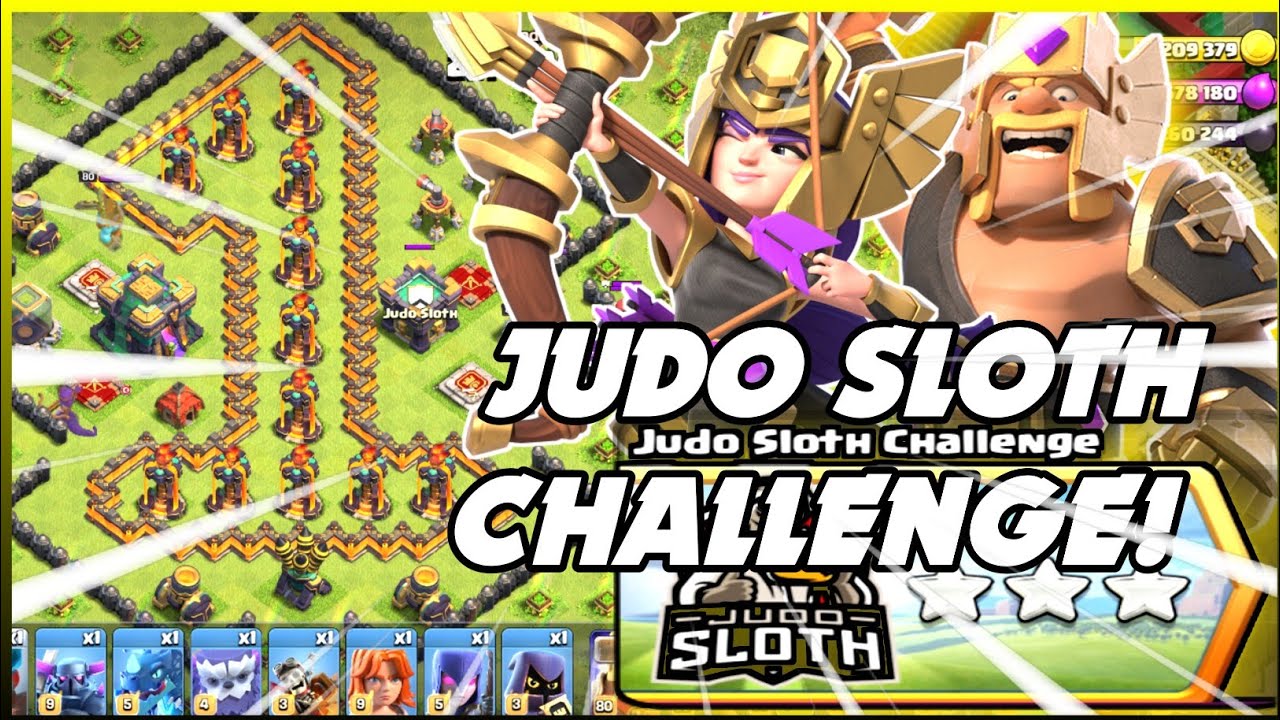 How to 3 Star The Judo Sloth Challenge! | Th14 Challenge | Clash of ...
