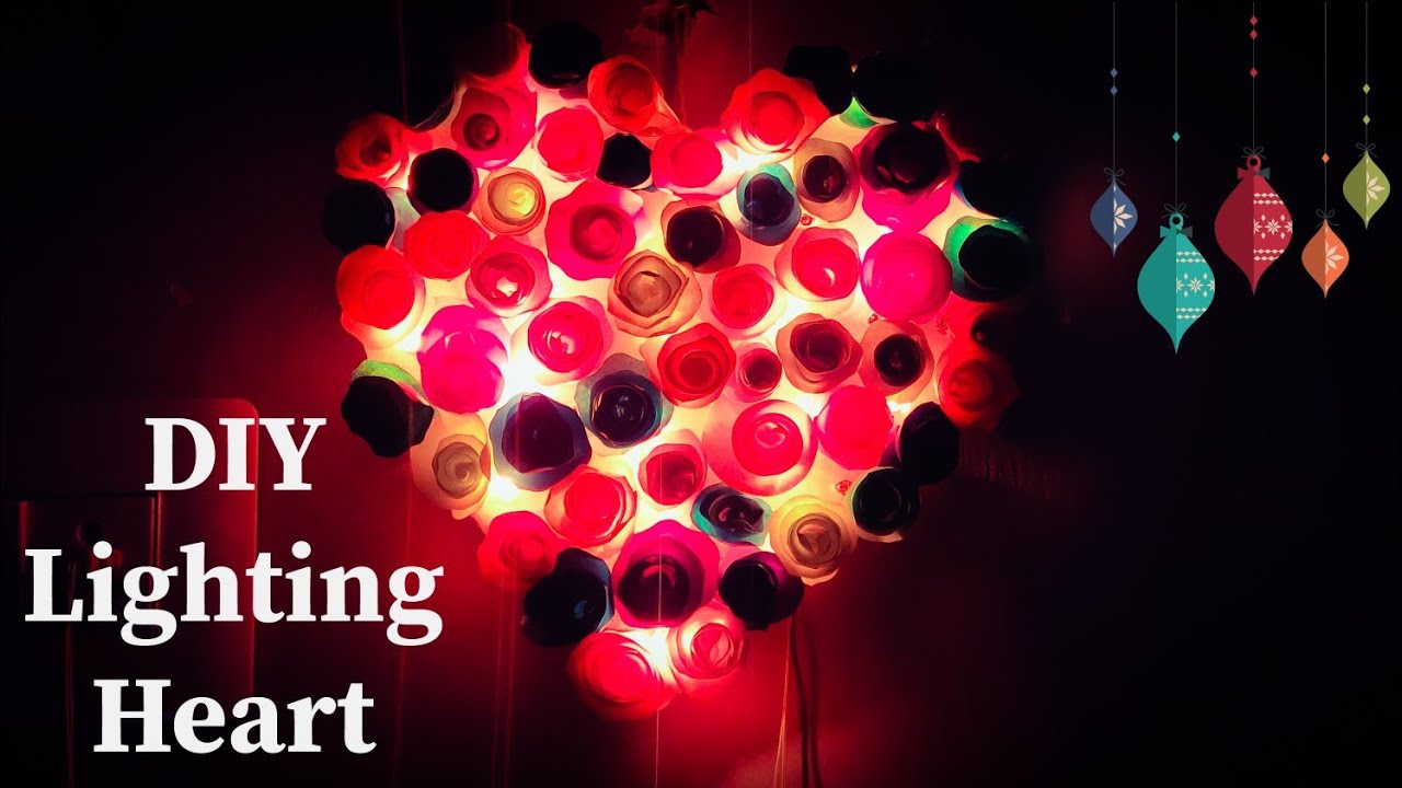 😍DIY lighting paper craft | beautiful wall hanging decor with LED ...
