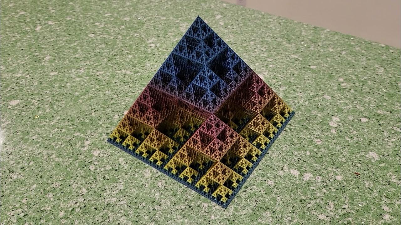 3D Printed Sierpiński Pyramid - YouTube