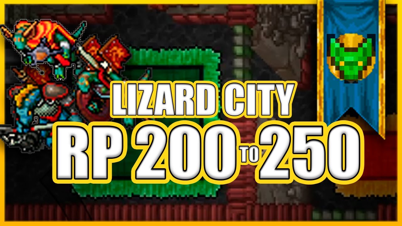 RP 200 to 250 – Lizard City [Bestiary] | Where to hunt Paladin | Tibia - YouTube