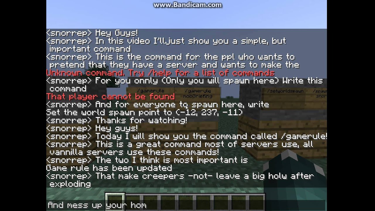 How To Use Gamerule Youtube