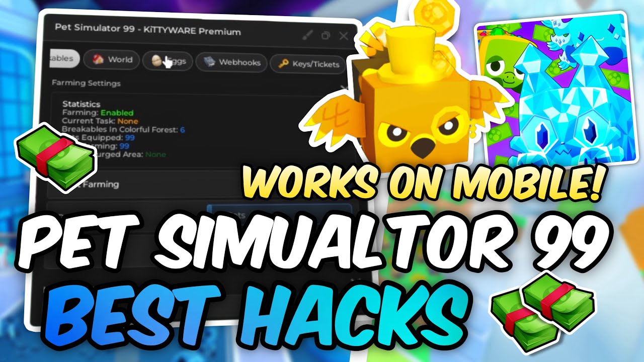 💎PET SIMULATOR 99 SCRIPT GUI Pet sim 99 Fast hatch, Fast farm, Free ...
