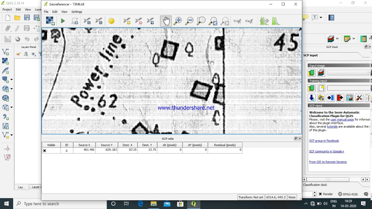 SEC paper-GIS Unit 2 Georeferencing of Scanned Maps using QGIS - YouTube