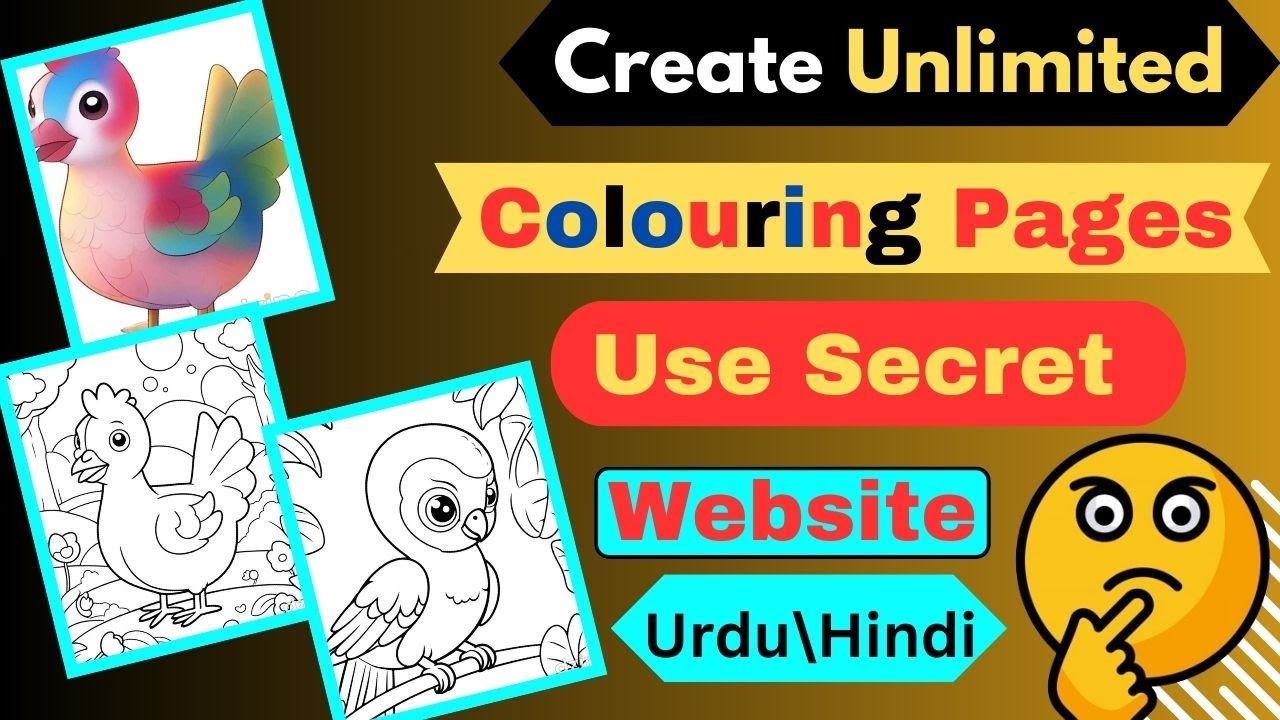 How To Create Unlimited Colouring Book In One Click | Colouring Book ...