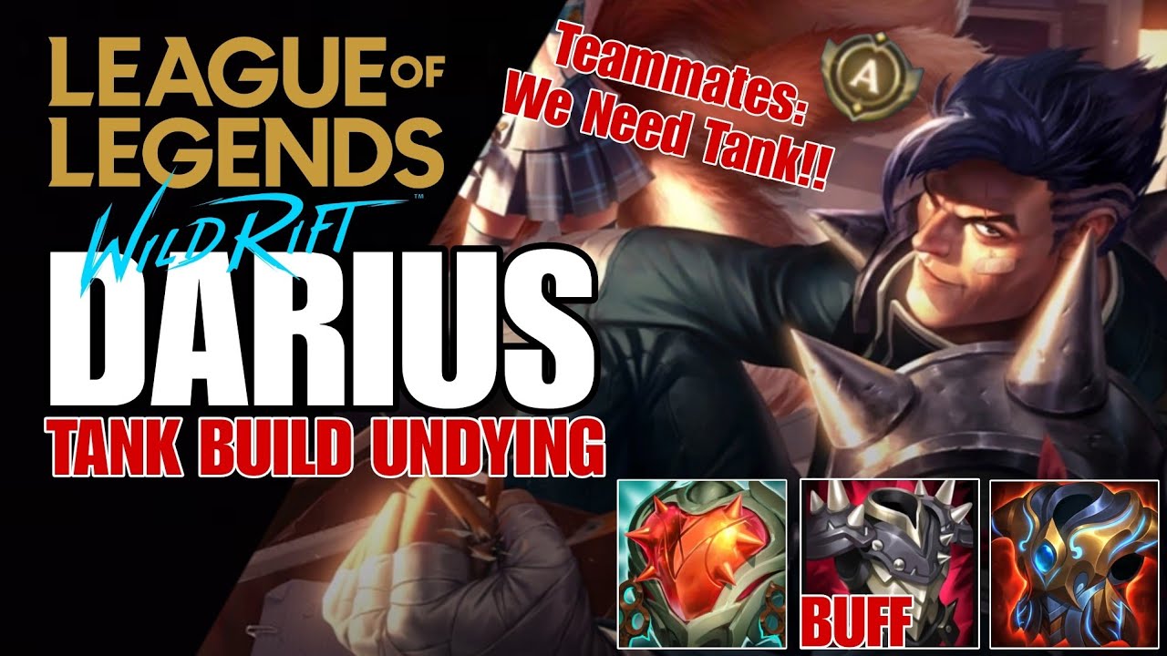 WILD RIFT: ( SEASON 13 ) DARIUS TRYING FULL BUILD TANK IS PERFECTLY ...