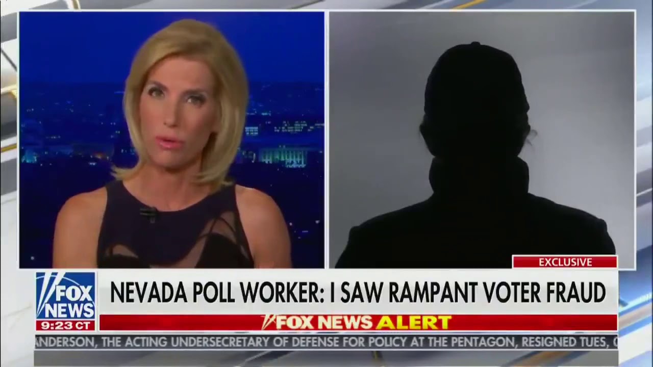 Fox News’ Laura Ingraham interviews anonymous poll worker complete with ...