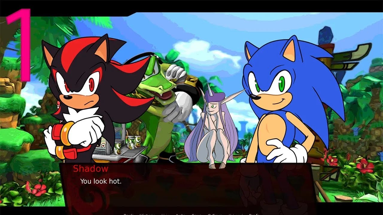 shadow dating sim demo 1 sonic route - YouTube
