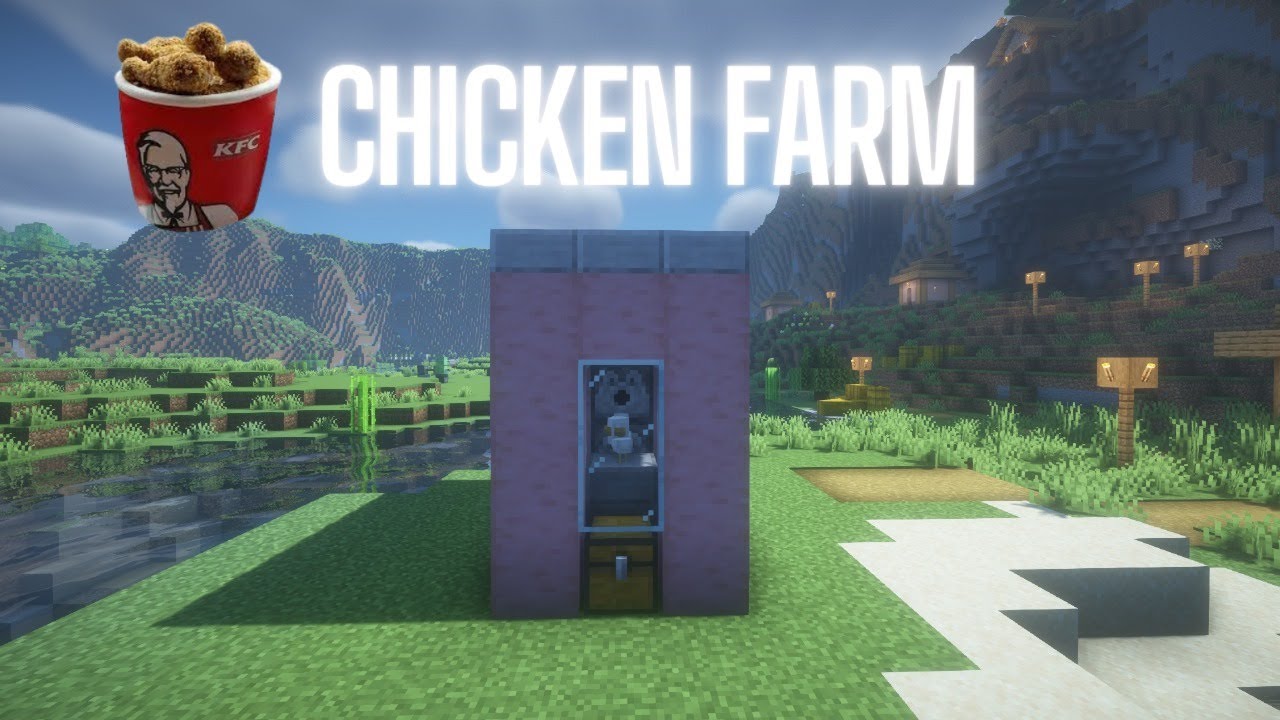 Automatic Food Farm / Chicken farm for unlimited Food in Minecraft ...