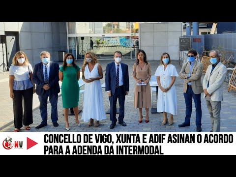 Concello de Vigo, Xunta e Adif asinan o acordo para a adenda da intermodal