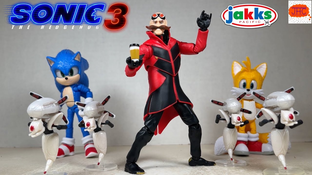 IVO ROBOTNIK! Sonic the Hedgehog 3 Movie Jakks Pacific Action Figure ...