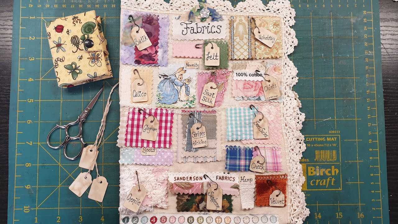 Creating A Sewing Sampler Journal #9 - YouTube